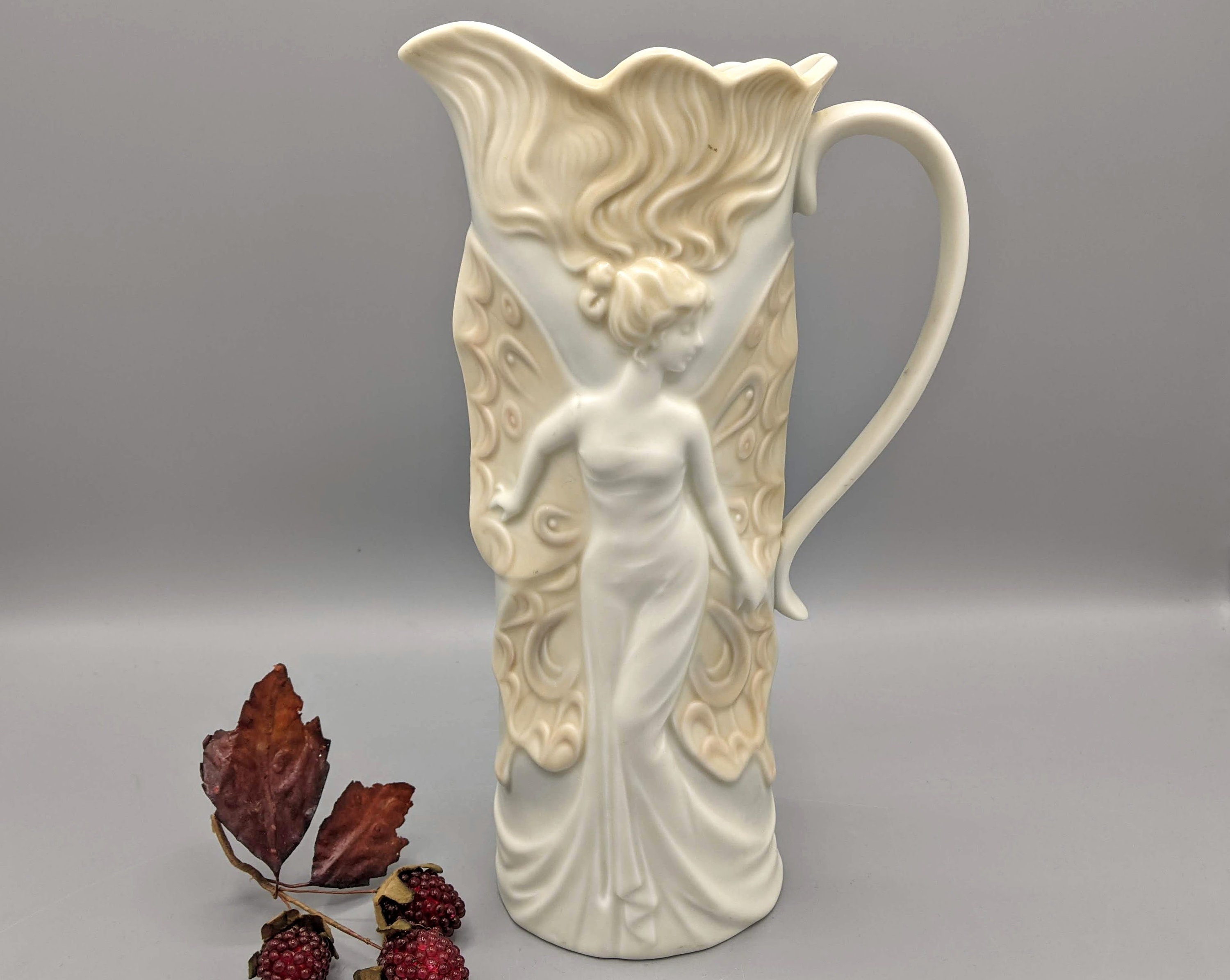 Kitchen & Dining Home & Living Vintage Fairy Woman with Butterfly Wings ...