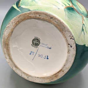 Antique Royal Nippon Nishiki Hand Painted Moriage Floral and Sail Boat ...