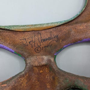 Vintage 1997 Handmade Leather Green Half Face Eye Mask With Horns and ...