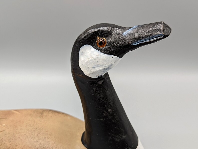 Vintage Canadian Goose Hand Carved Painted Wood Bird Decoy - Etsy