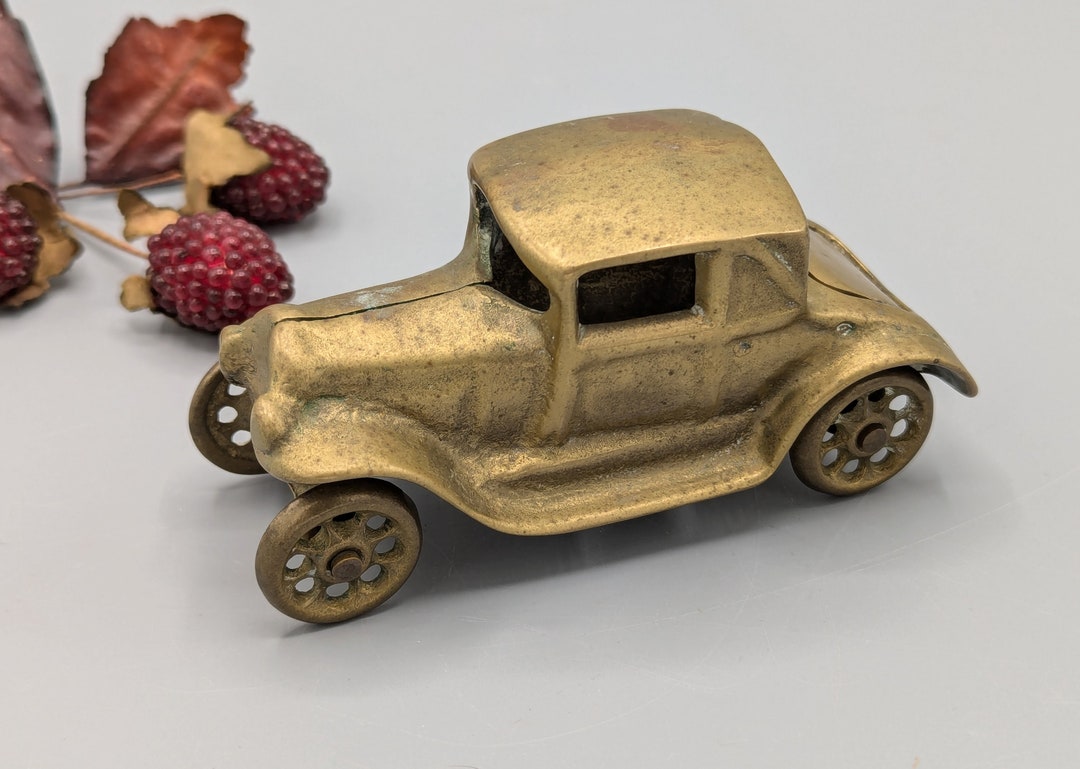 Vintage Brass Ford Model T Coupe Automobile Car Model Figurine, Vintage ...