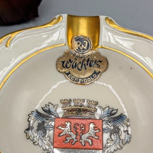 Vintage Ceramic Witten Ruhr Coat of Arms Heraldic Crest Germany Ashtray ...