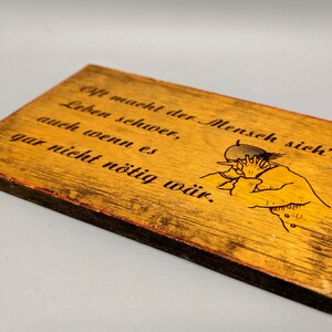 Vintage German World War I Soldier Novelty Wood Sign Wall Decor, Mid ...