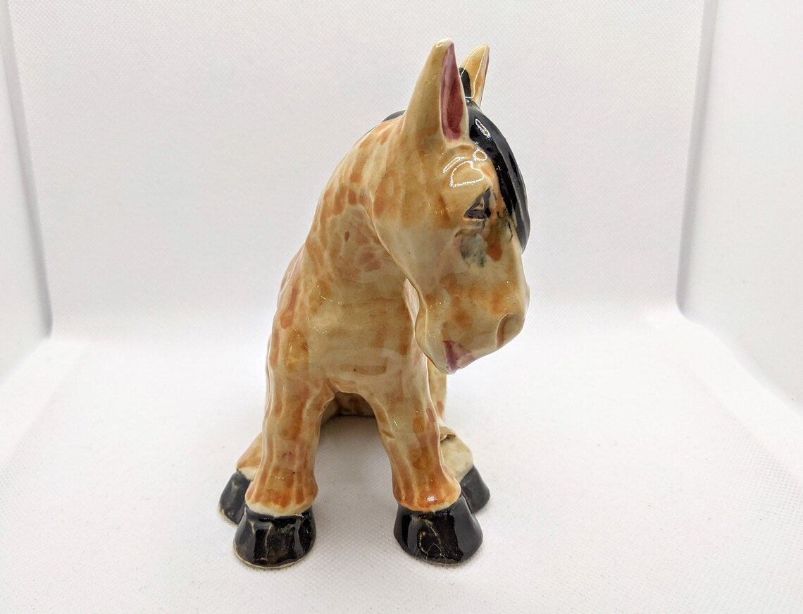 Mid Century Sitting Donkey Figural Ceramic Planter Made in | Etsy