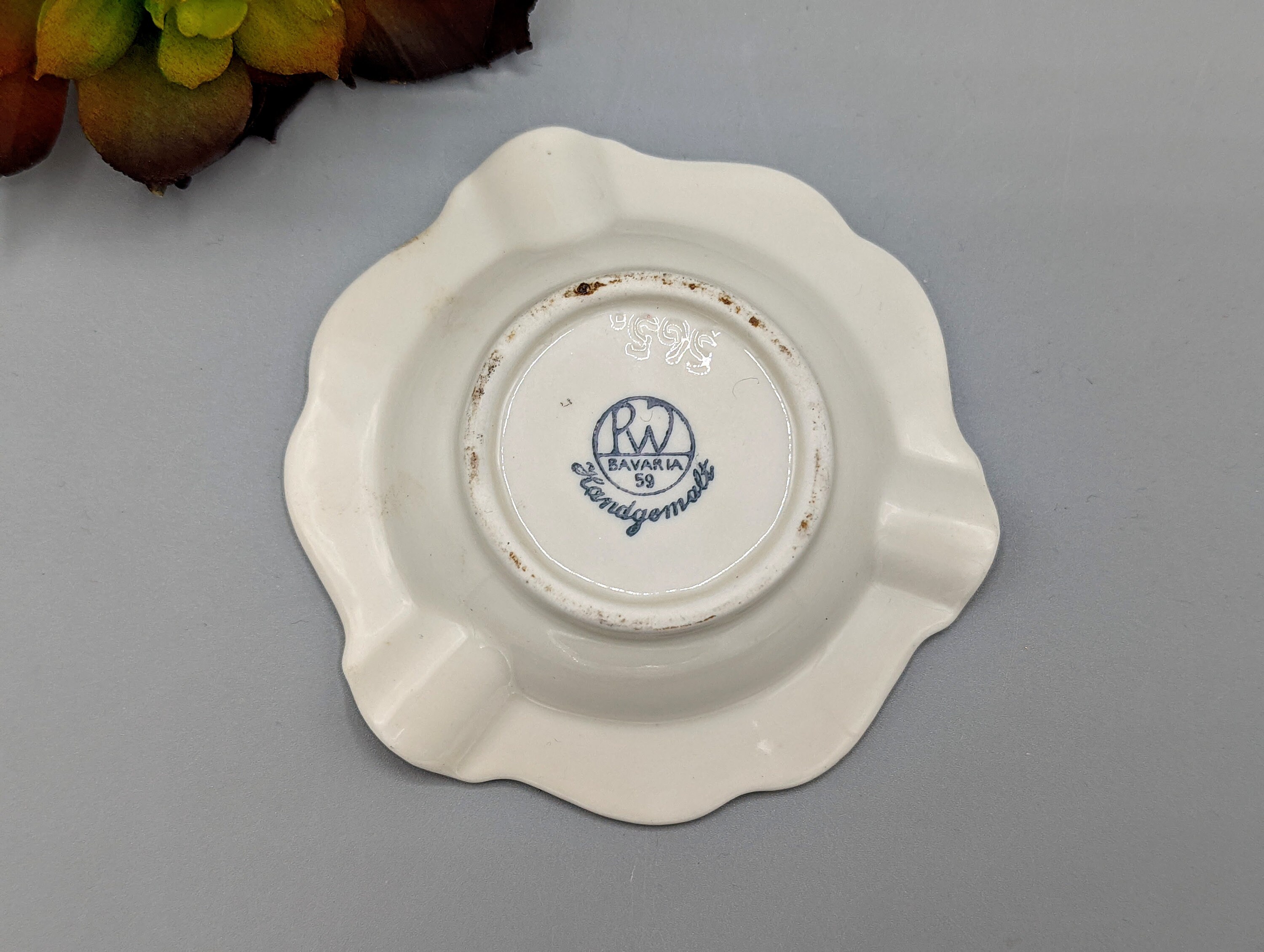 Vintage Ceramic Witten Ruhr Coat of Arms Heraldic Crest Germany Ashtray ...