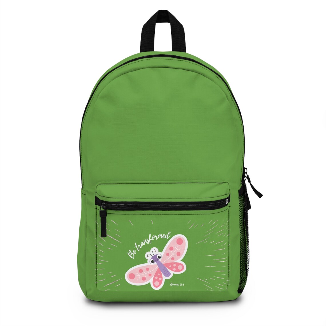 Minimalist Be Transformed Back to School Green Backpack - Etsy