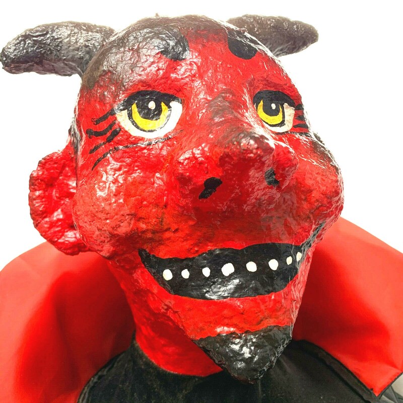 Paper Mache Devil - Etsy