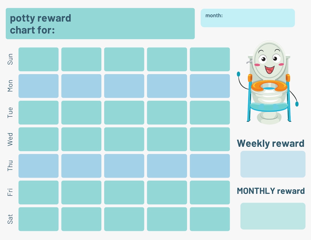 Potty Training Reward Chart - Etsy