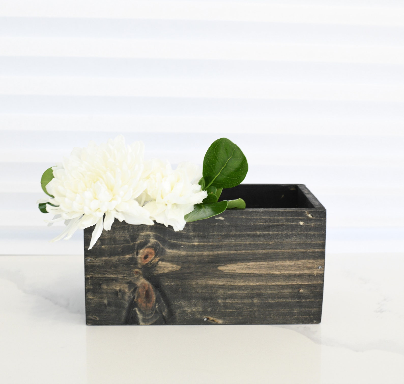 Wood Box Centerpiece Floral Wood Box Farmhouse Decor - Etsy