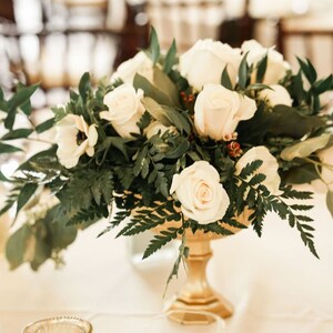 Gold Compote Vase - Pedestal Vase - Gold Compote Vases - Wedding Vase ...