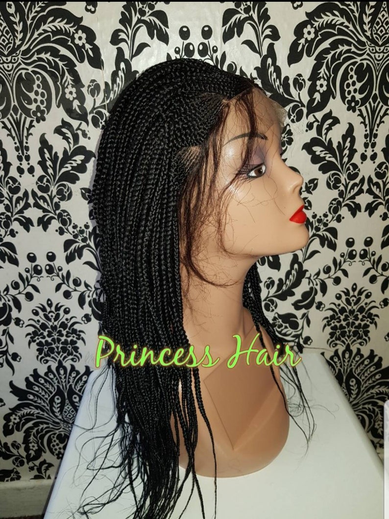 Braided Lace Wig Cornrow Braided Wig Ghana Weave Wig Etsy