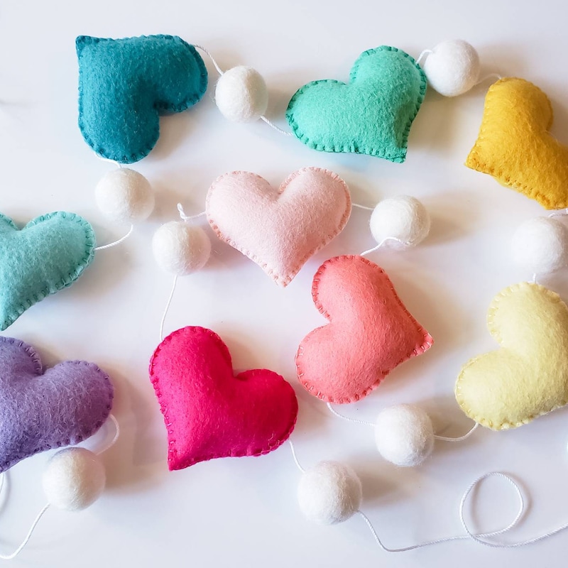 Heart Garland - Etsy