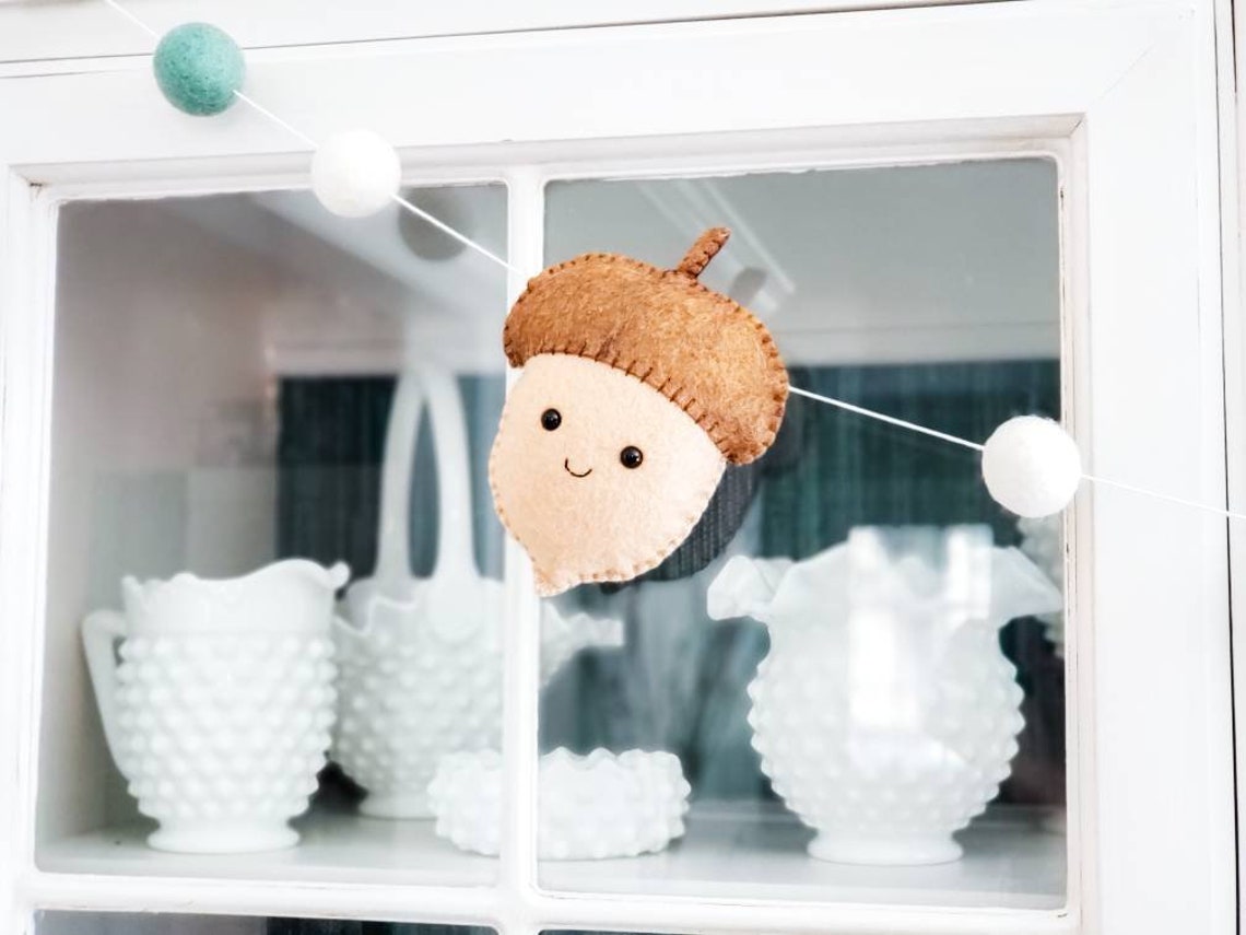 Acorn Garland for Autumn, Thanksgiving Halloween and Fall Decor ...