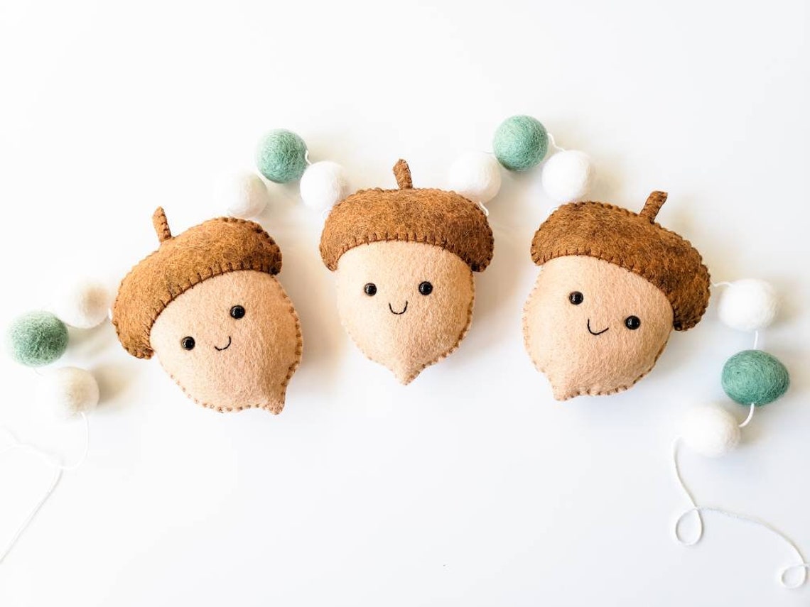 Acorn Garland for Autumn, Thanksgiving Halloween and Fall Decor ...