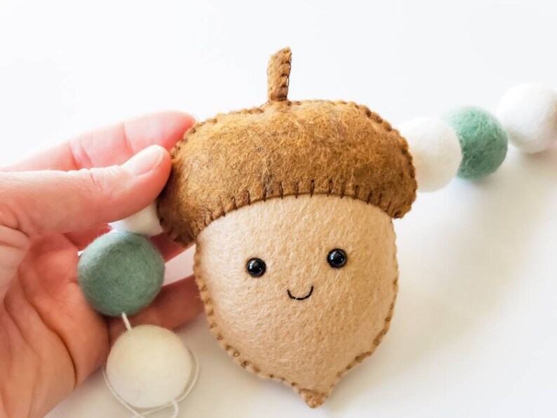 Acorn Garland for Autumn, Thanksgiving Halloween and Fall Decor ...