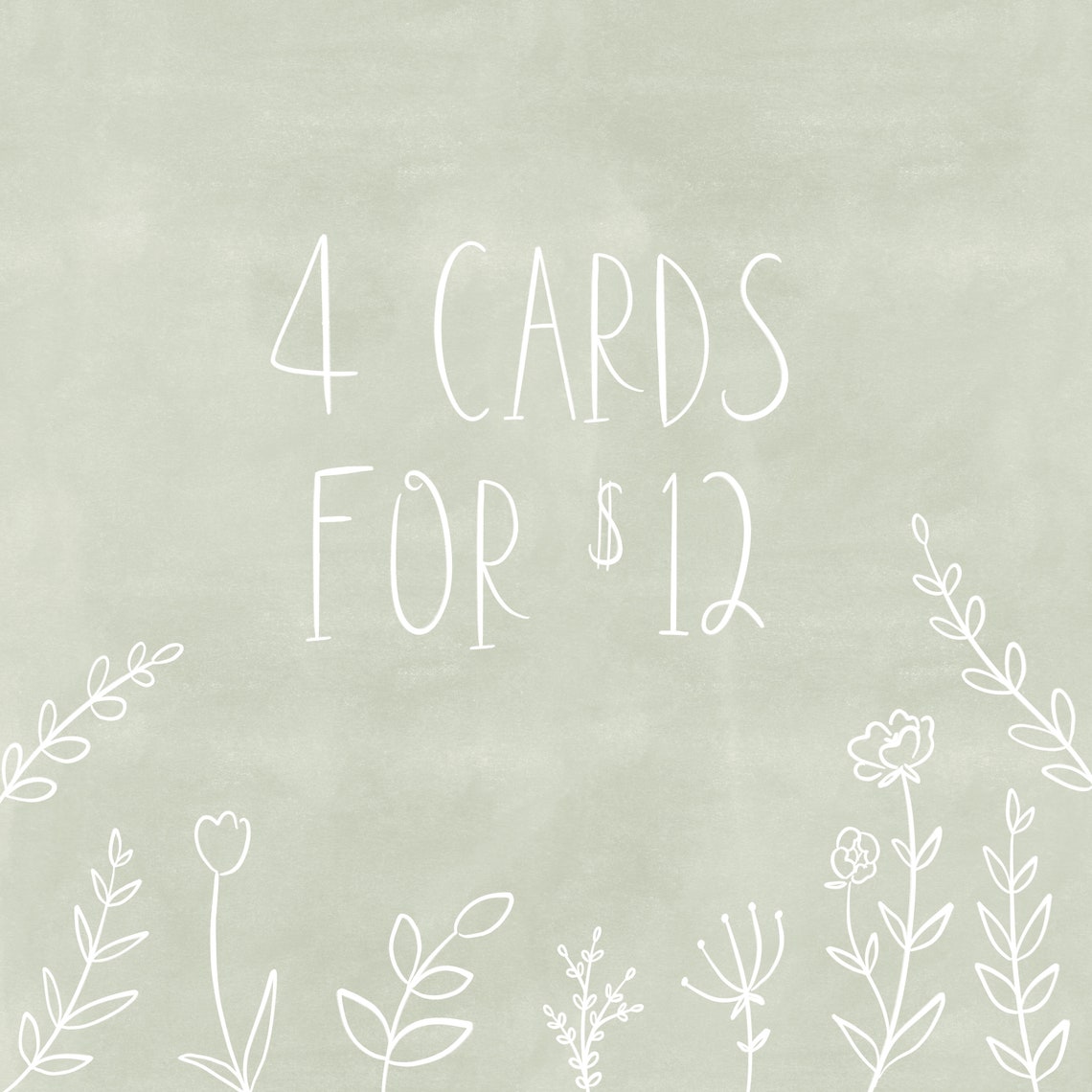 Set of 4 Cards Mix and Match Cards Birthday Cards for Her - Etsy