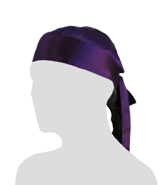 100% Silk Charmeuse Dew Rag Regal Purple Durag Doo-rag Du Rag - Etsy Canada