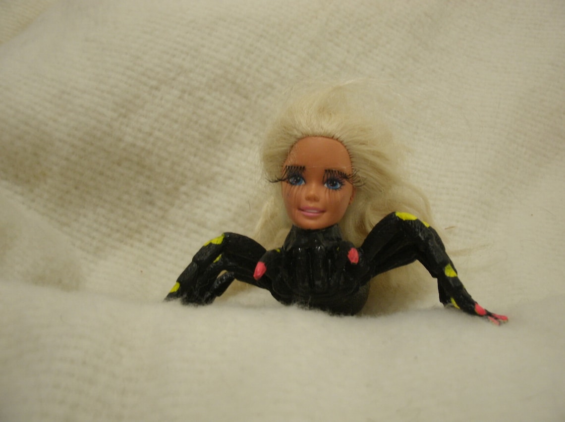 Yellow Banded Spider Barbie Stylish Subversive Spinner and - Etsy