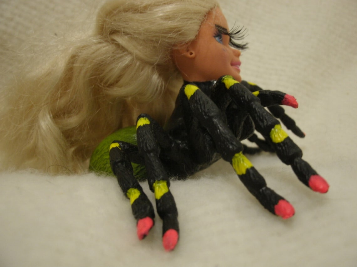 Yellow Banded Spider Barbie Stylish Subversive Spinner and - Etsy