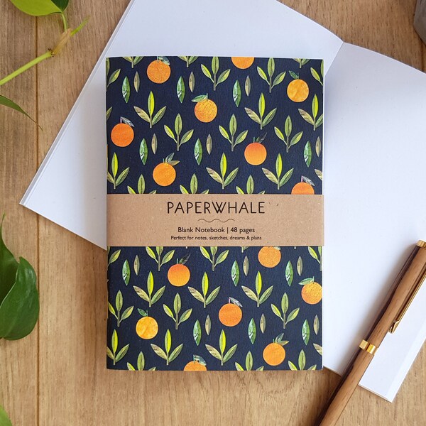 Orange Journal - Etsy