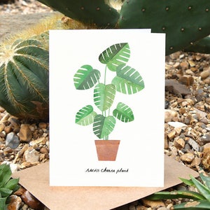House Plant Greeting Cards, Plant Lover Gift Set of 6 - Etsy UK