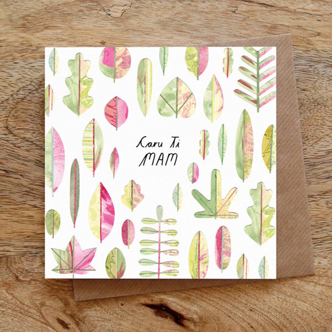 CARU TI Mam love You Mum WELSH Welsh Mum Card Welsh Mum - Etsy