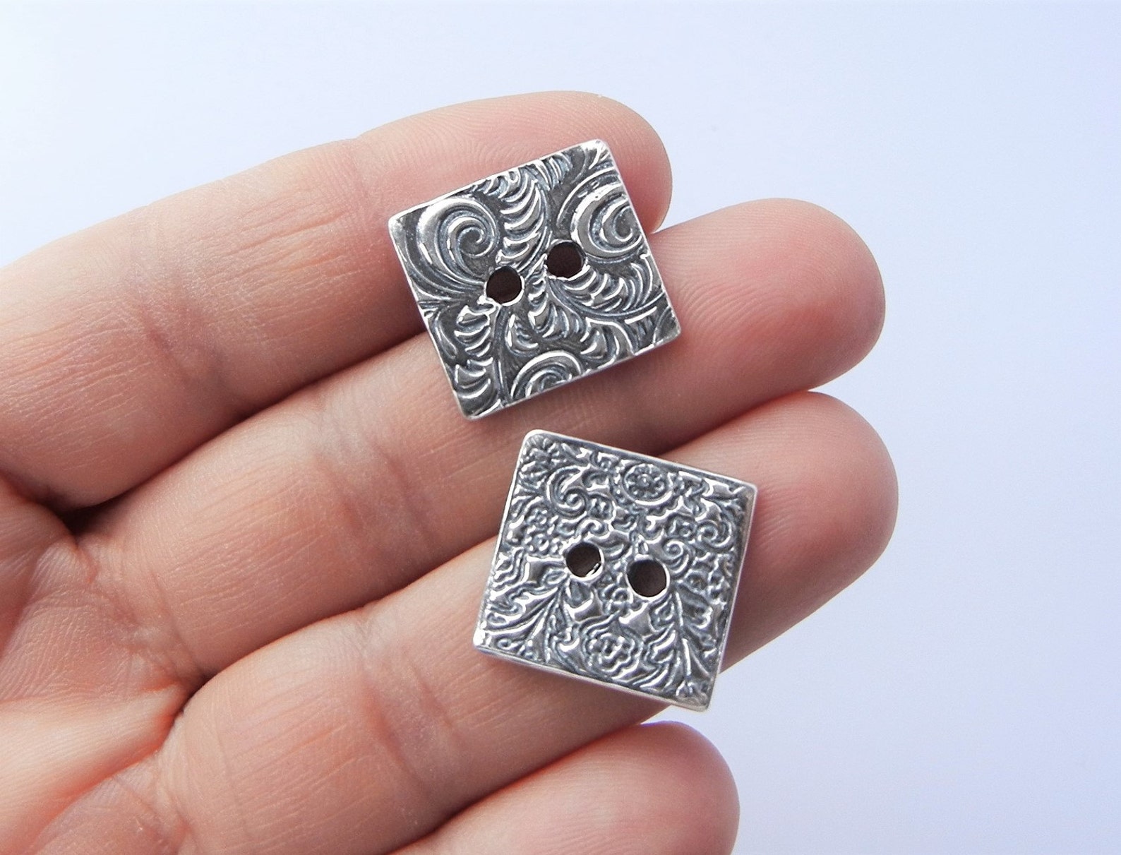 ONE REVERSIBLE Handmade Jewelry Clasp (bh3s), Unique Handmade Button ...