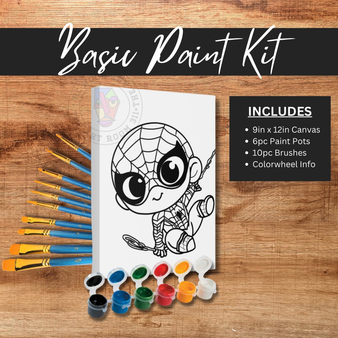 Spiderman Paint Kit Creative Kids Paint Kit Complete Art Set - Etsy