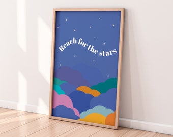 Reach for the Stars - Digital Art - Instant Download - Etsy