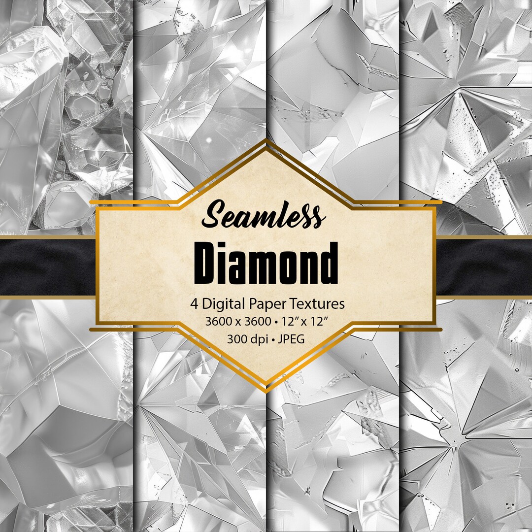 Diamond Seamless Digital Paper Instant Download Printable Scrapbook ...