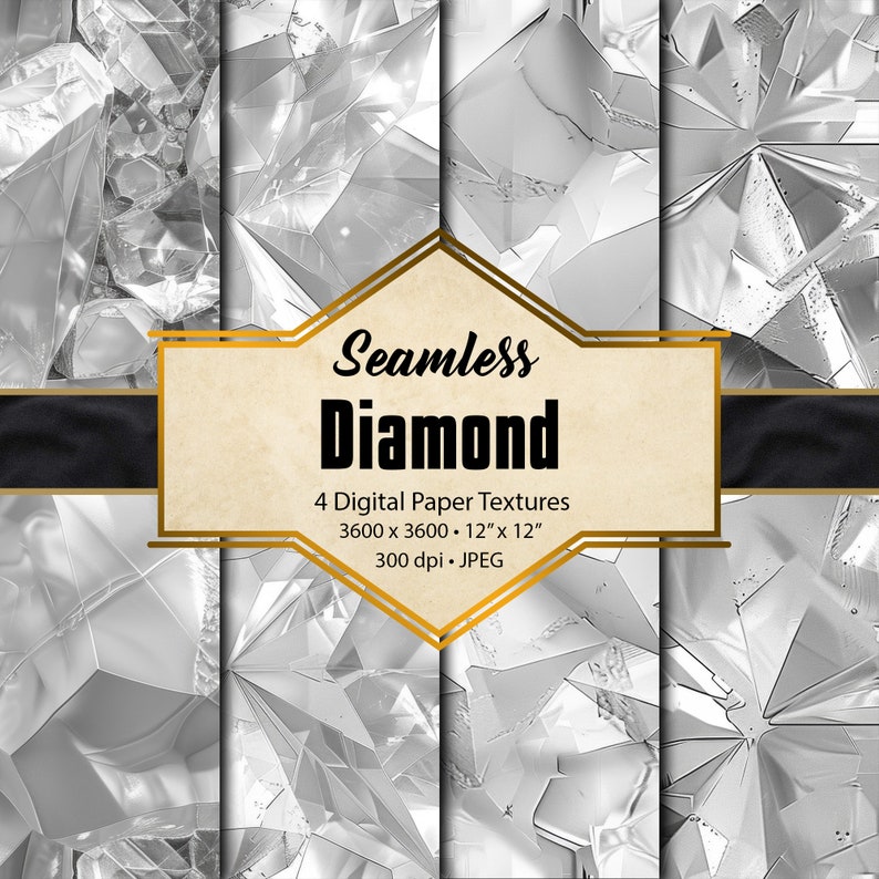 Diamond Seamless Digital Paper Instant Download Printable Scrapbook ...