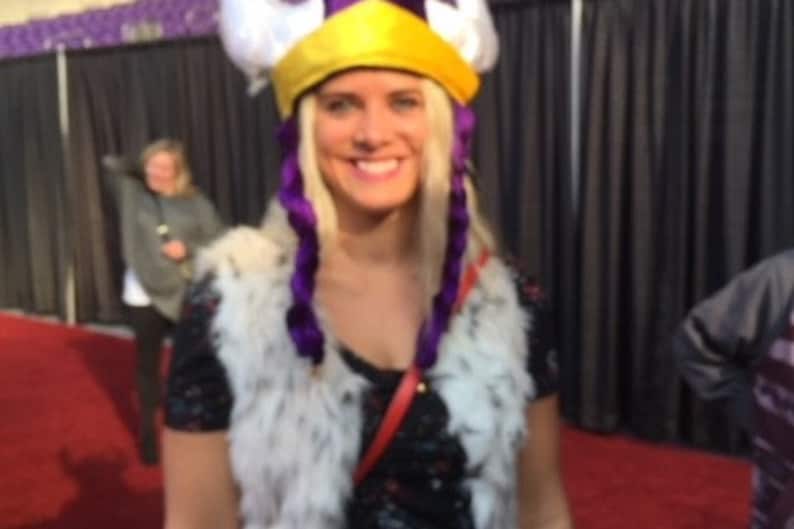 MN Vikings PURPLE BRAIDED Vikings Helga Hat. New Velvet Design Unisex ...