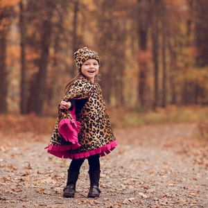 Leopard - Cozy Gozy Travel Capes Winter Fleece Car Seat Poncho Blanket ...