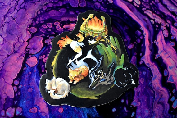 Midna Wolf Link Vinyl Sticker - Etsy