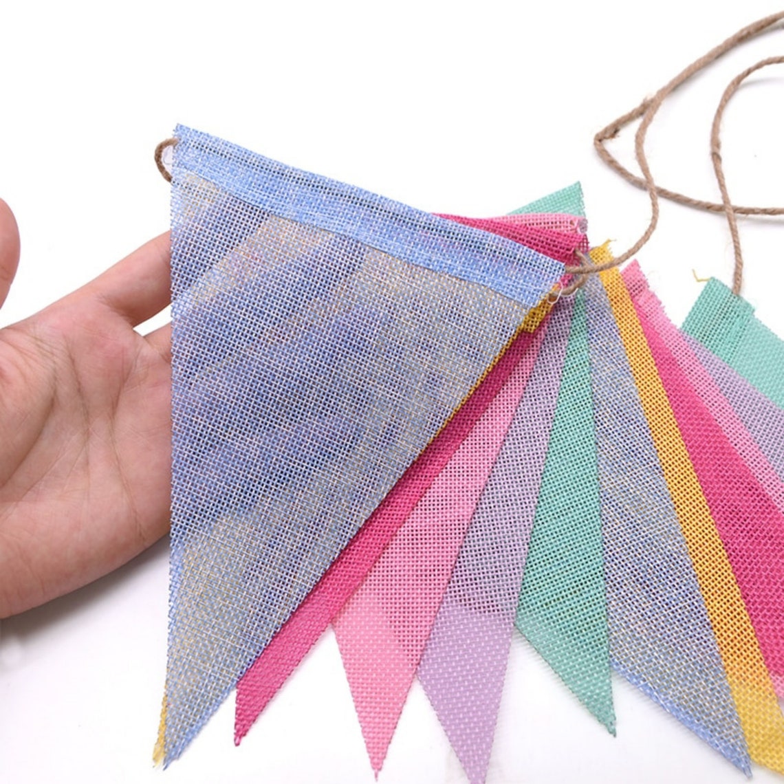 Pastel Flags Garland Party Decor | Etsy