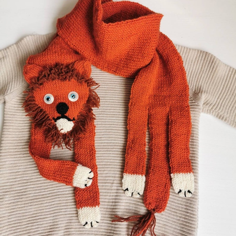 Jungle Safari King Lion Scarf | Etsy