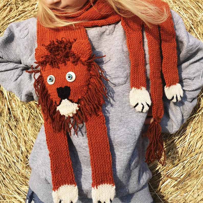 Jungle Safari King Lion Scarf | Etsy