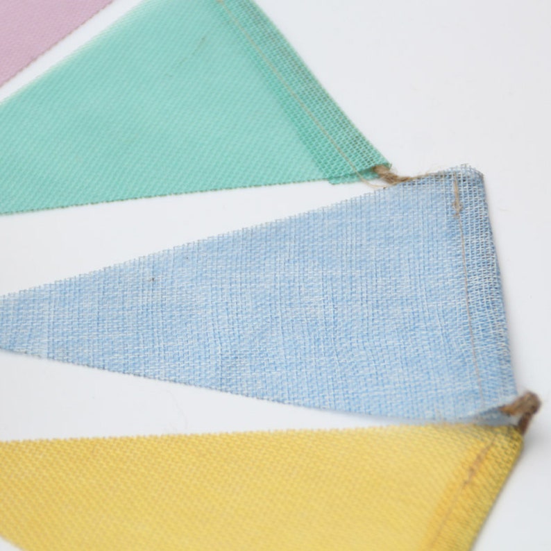 Pastel Flags Garland Party Decor | Etsy