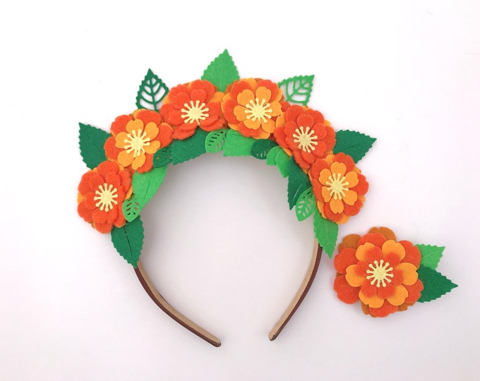 Moana Costume, Moana Headband, Moana Hair Flower, Halloween Costume ...