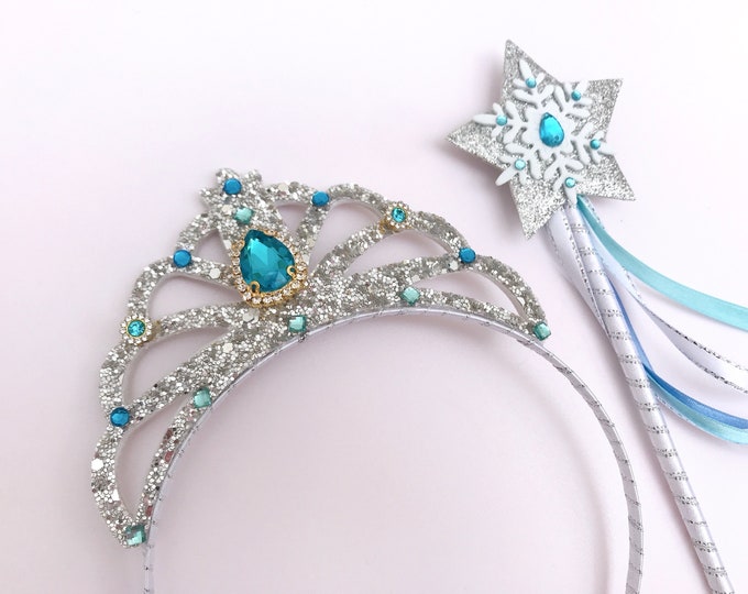 Princess Crown, Ice Queen Crown, Snow Queen Headband, Queen Elsa Crown ...