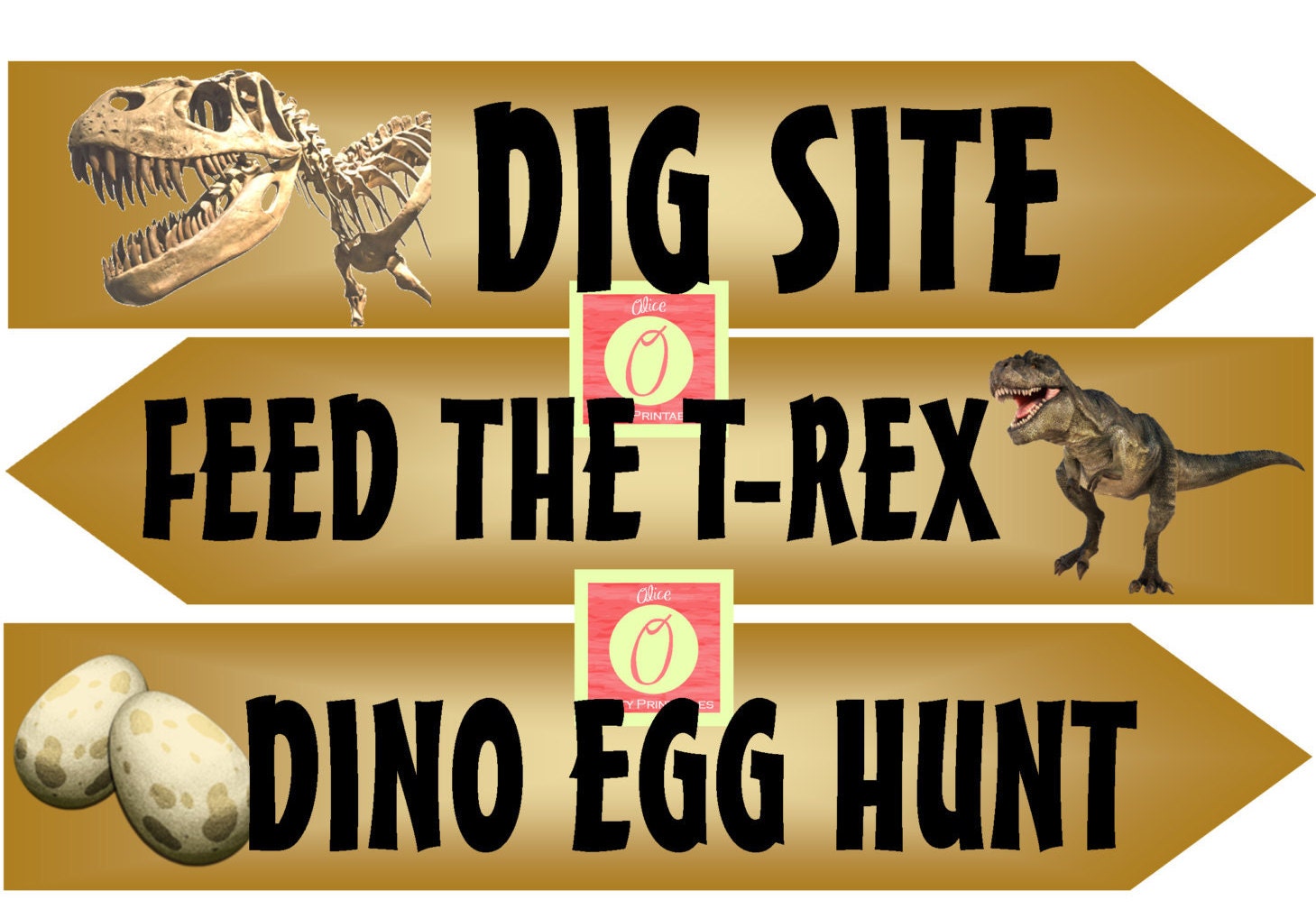 Printable Dinosaur Sign, Dinosaur Directional Arrows, Dinosaur Party ...