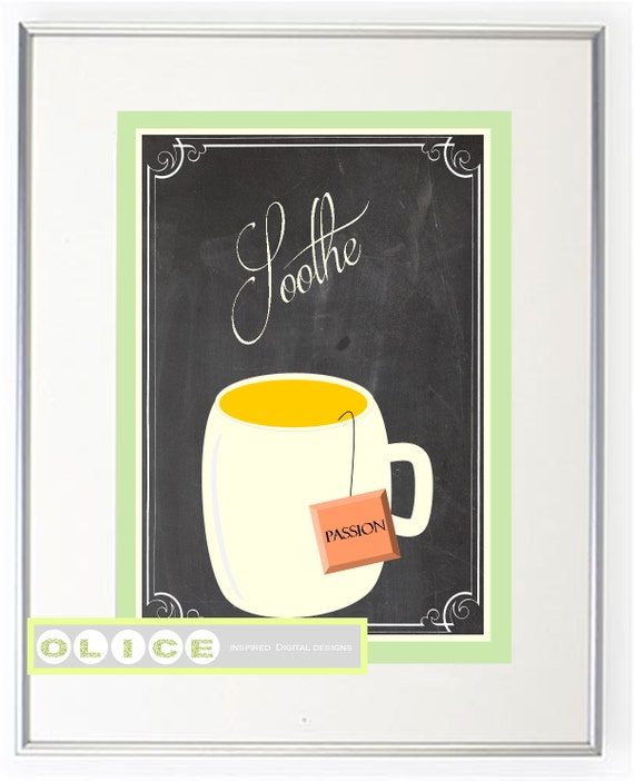 Tea prints - tea wall art - kitchen prints - tea cup print ...