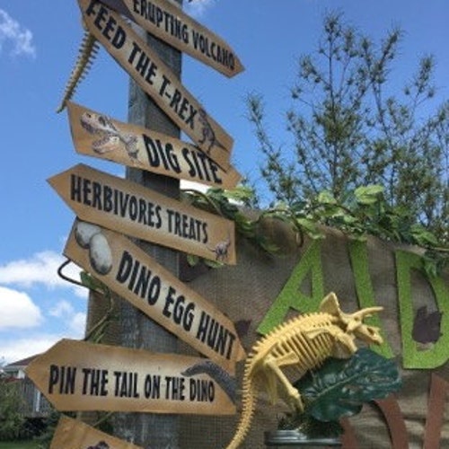 Dinosaur Excavation Dino Dig Birthday Sign Printable - Etsy