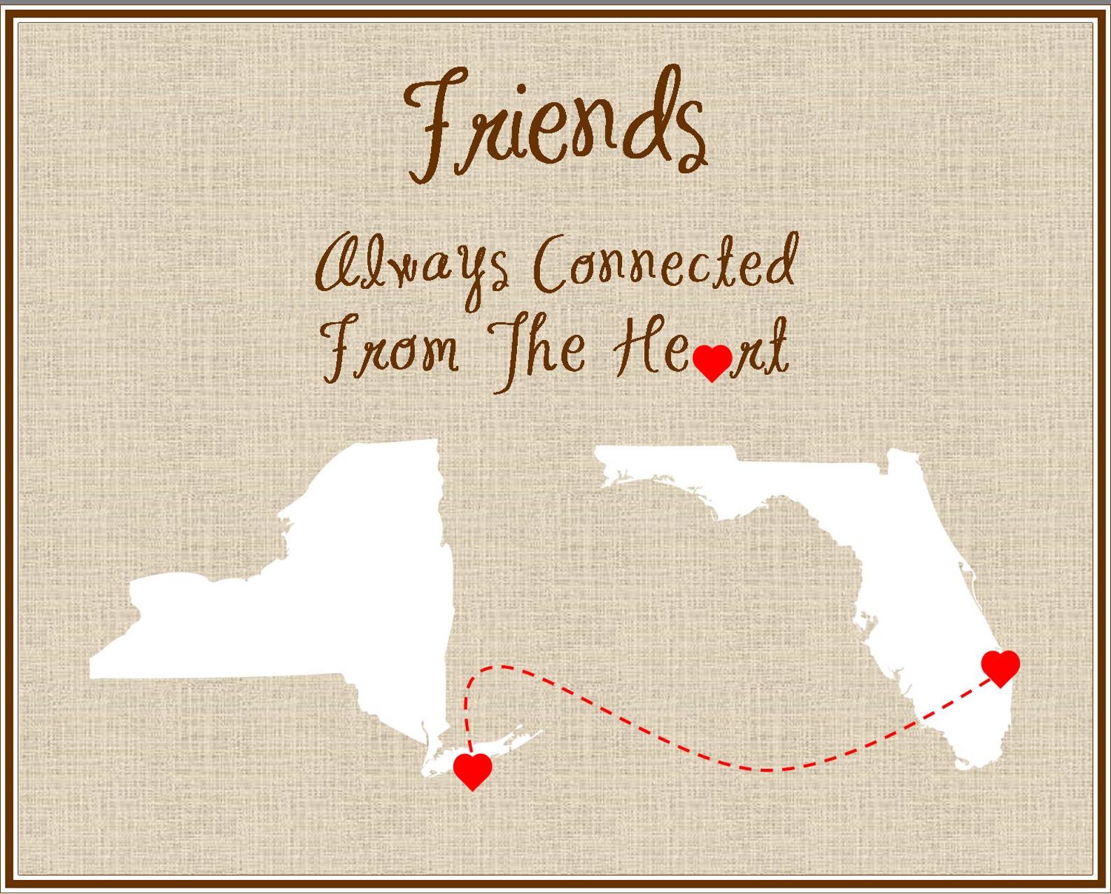 Friends Moving Away Prints Moving Announcement State to - Etsy