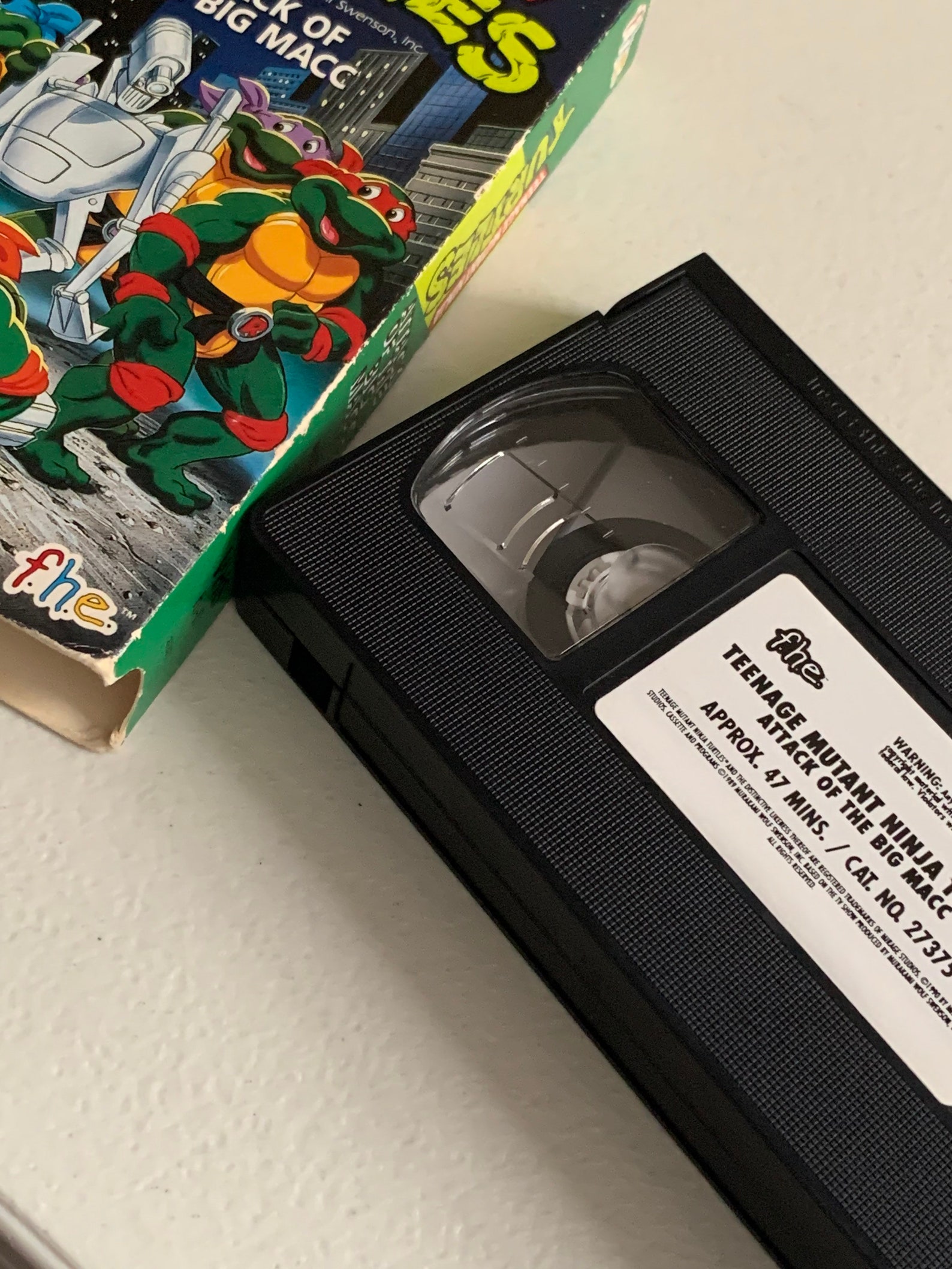 Teenage Mutant Ninja Turtles TMNT Attack of the Big Macc VHS | Etsy