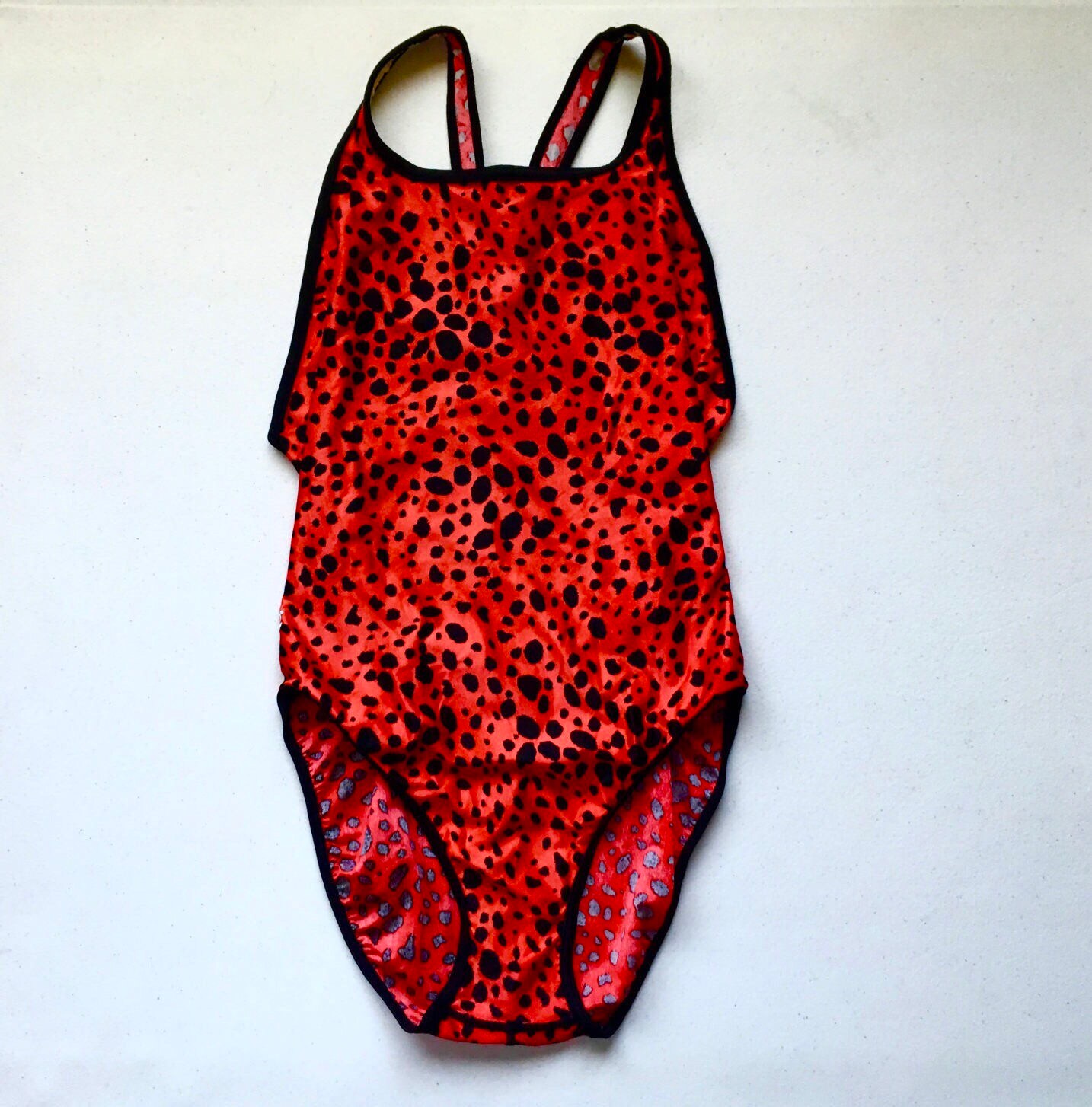 Red Leopard Print Swimsuit - Etsy