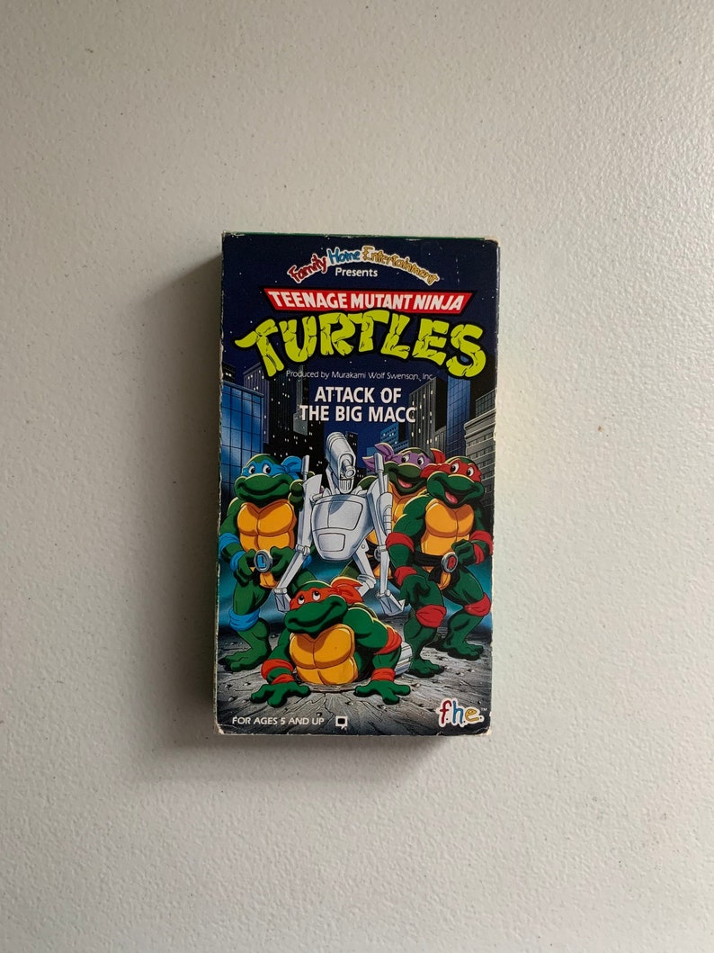 Teenage Mutant Ninja Turtles TMNT Attack of the Big Macc VHS | Etsy