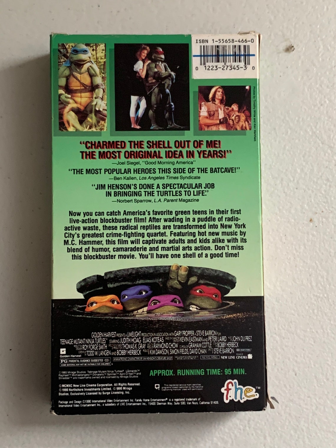 Teenage Mutant Ninja Turtles TMNT VHS Movie 1990 | Etsy