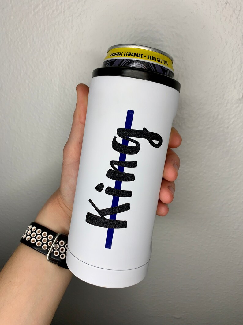 Thin Blue Line Slim Can Cooler With Name, Skinny Can Cooler, Law ...