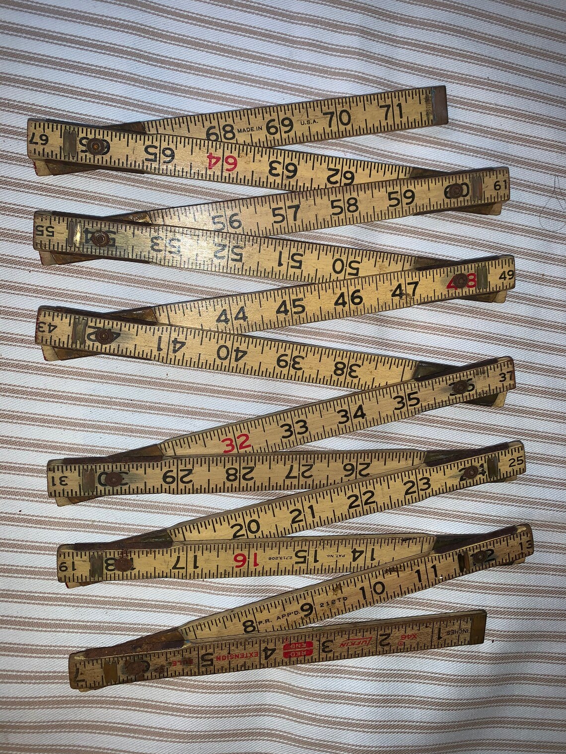 Antique Folding Ruler - Etsy